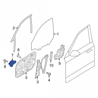 Volvo XC90 OEM Window Parts | Visors, Regulators — CARiD.com