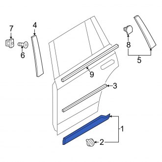 Volvo XC90 Door Moldings | Side, Edge, Belt – CARiD.com