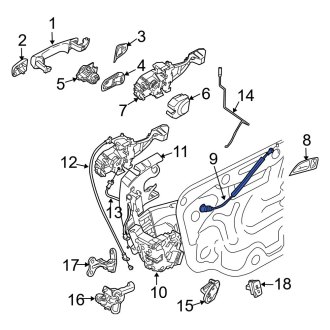 Volvo V50 Door Locks + Components — CARiD.com