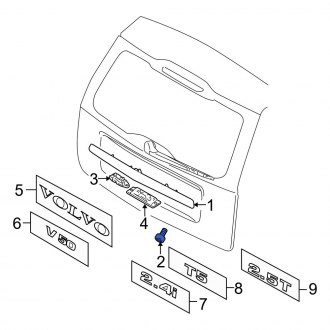 Volvo XC90 OEM Trunks & Parts | Lids, Rear Panels — CARiD.com