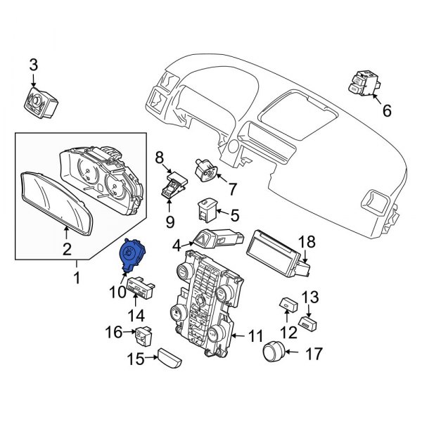 Volvo OE 30659838 - Ignition Switch