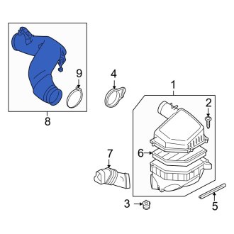 Volvo XC60 Air Filter Housing Boxes & Parts — CARiD.com