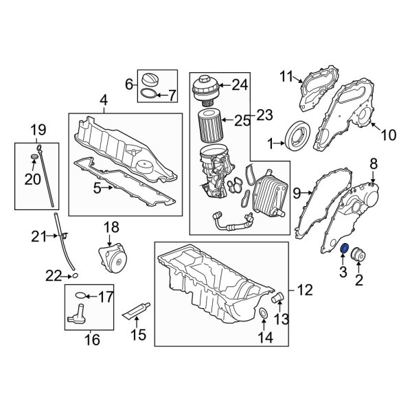 Volvo OE 30711317 - Front Outer Engine Crankshaft Seal