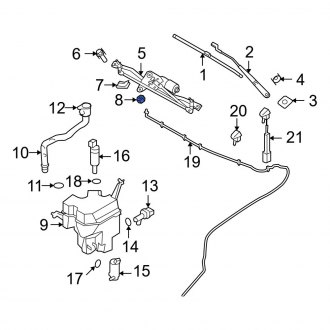 Volvo S90 OEM Wiper Blade & Washer Parts | Motors, Arms — CARiD.com