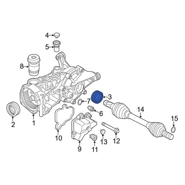 Volvo OE 31325268 - Rear Drive Axle Shaft Seal