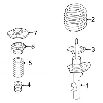 2011 Volvo XC60 OEM Suspension Parts | Shocks, Struts — CARiD.com