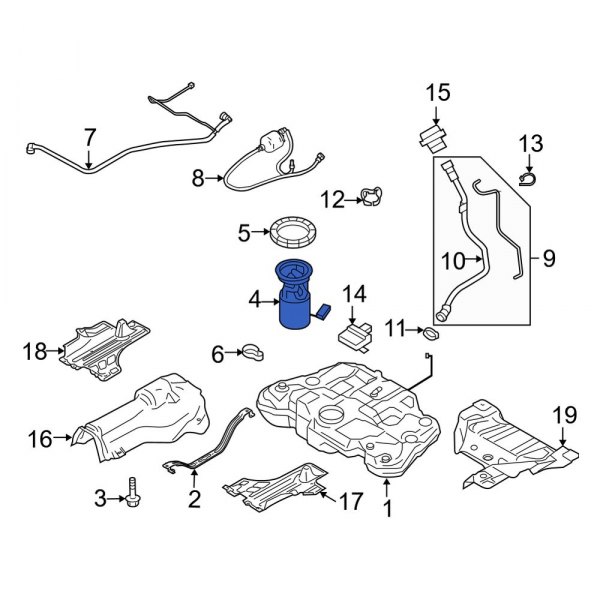 Volvo OE 31372880 - Electric Fuel Pump