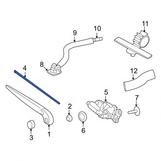 Volvo XC60 OEM Wiper Blade & Washer Parts | Motors, Arms — CARiD.com