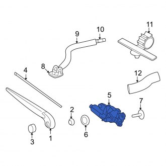 Volvo XC60 OEM Wiper Blade & Washer Parts | Motors, Arms — CARiD.com