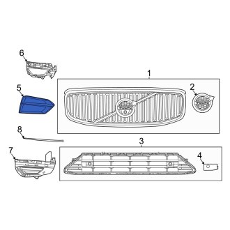 Volvo XC60 Replacement Grilles | Moldings, Brackets - CARiD.com