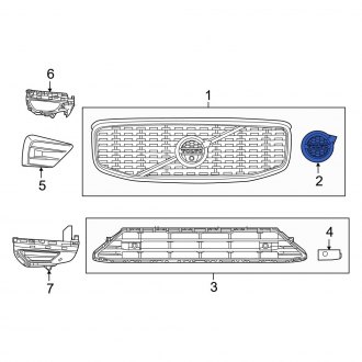 Volvo XC40 OEM Grilles | Factory Billet & Mesh Grilles — CARiD.com