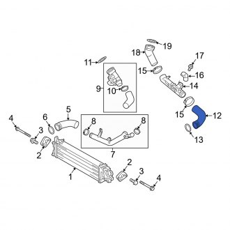 Volvo XC60 Replacement Intercooler Hoses — CARiD.com