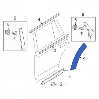 Volvo XC60 Replacement Fender Moldings & Trim — CARiD.com