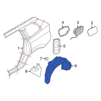 Volvo XC60 Inner Fenders | Wells, Liners, Shields — CARiD.com