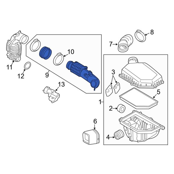 Volvo OE 31338660 - Engine Air Intake Hose