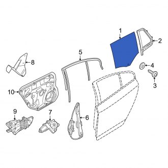 Volvo V60 Window Glass | Door Glass — CARiD.com