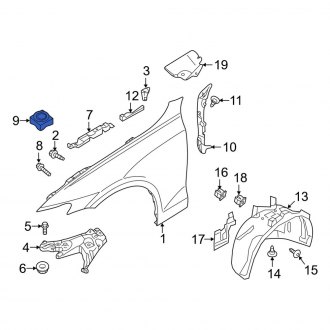 Volvo XC40 Fender Support Braces & Hardware — CARiD.com