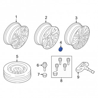 Volvo OEM Wheels & Tires | Lug Nuts, TPMS Sensors, Covers — CARiD.com