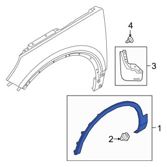 Volvo C40 Replacement Fender Moldings & Trim | CARiD