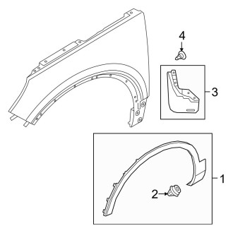 2022 Volvo XC40 Replacement Fender Moldings & Trim | CARiD
