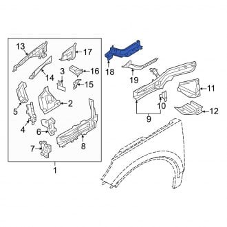 Volvo XC40 OEM Fenders - Factory Front & Rear Fenders | CARiD