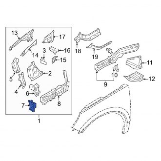 Volvo XC40 Bumper Brackets & Hardware | Front, Rear — CARiD.com