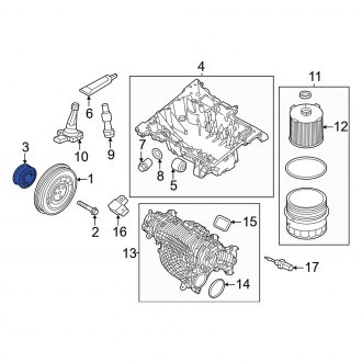 Volvo XC40 Engine Pulleys | Idler, Crankshaft — CARiD.com
