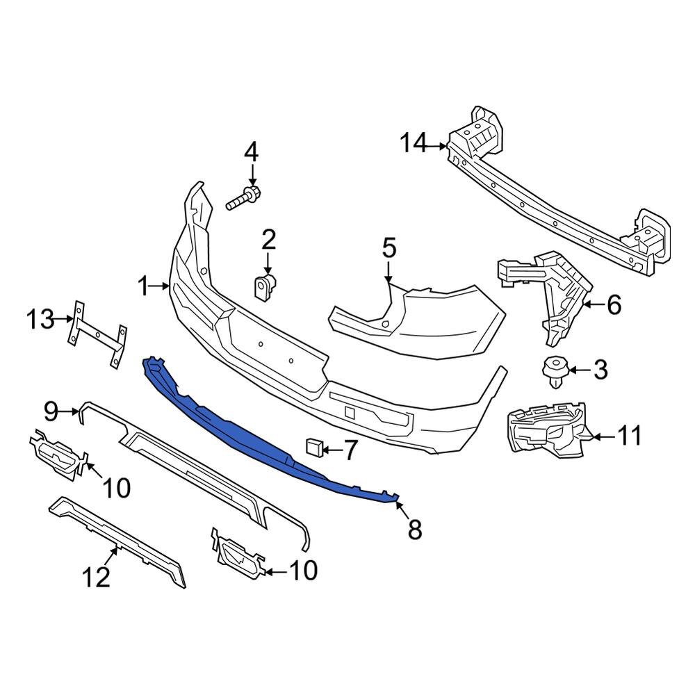 Volvo OE 32244728 Rear Lower Valance Panel volvo-oe-32244728-rear-lower-valance-panel