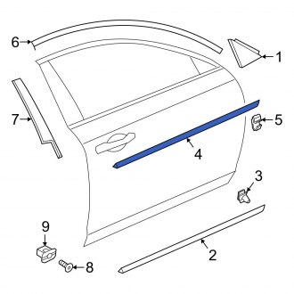 Volvo S90 Door Moldings | Side, Edge, Belt – CARiD.com