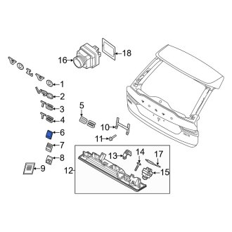 Volvo Trunk & Tailgate Moldings, Trim Panels, Bezels — CARID.com