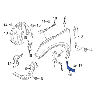 2025 Volvo EC40 OEM Fenders - Front, Rear, Inner | CARiD