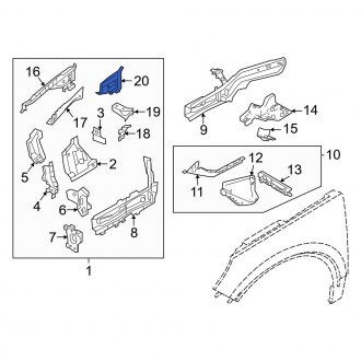 Volvo XC40 Inner Fenders | Wells, Liners, Shields — CARiD.com