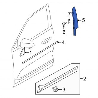 Volvo C40 Door Moldings | Side, Edge, Belt – CARiD.com