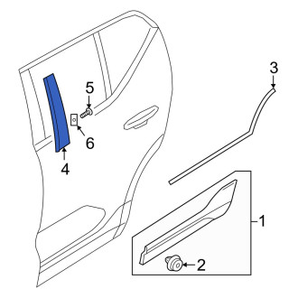 Volvo C40 Door Moldings | Side, Edge, Belt – CARiD.com