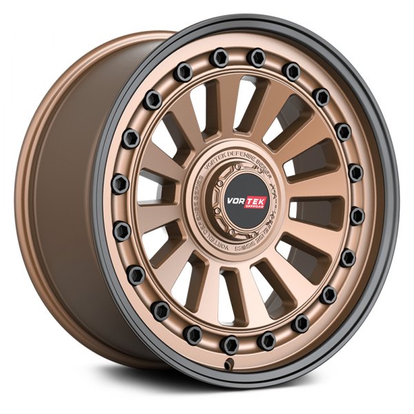 VORTEK® VRD-702 RADAR Wheels - Matte Bronze with Black Bolts and Lip Rims