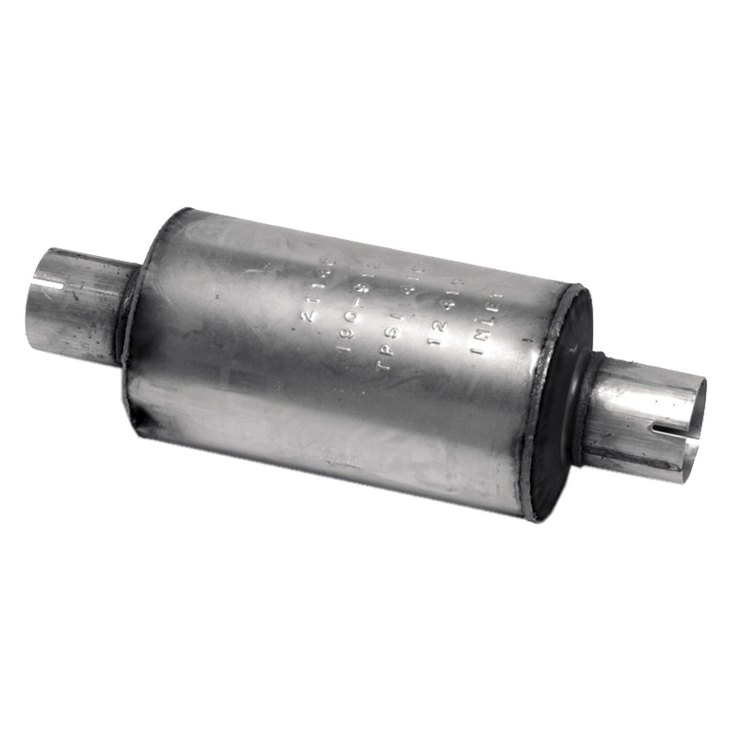 Walker® 21146 - Heavy Duty Steel Round Truck Aluminized Exhaust Muffler ...