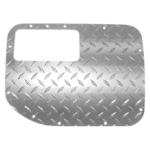 Warrior® 90745 - Aluminum Polished Diamond Plate Shifter Bezel