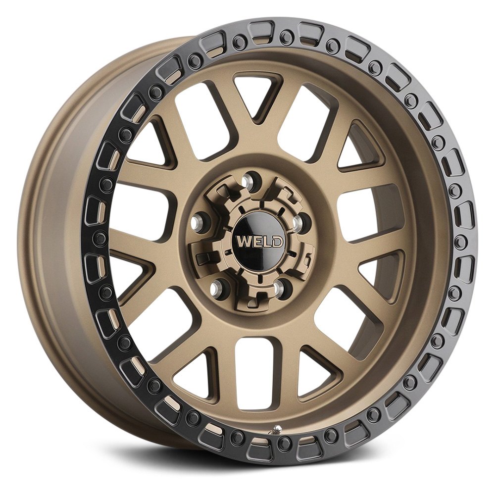 WELD OFF-ROAD® CINCH W115 Wheels - Satin Bronze with Satin Black Ring Rims