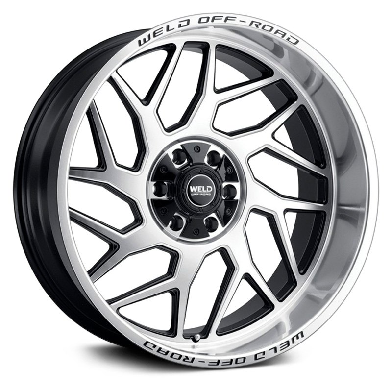 WELD OFF-ROAD® FULCRUM W118 Wheels - Gloss Black with Machined Face Rims