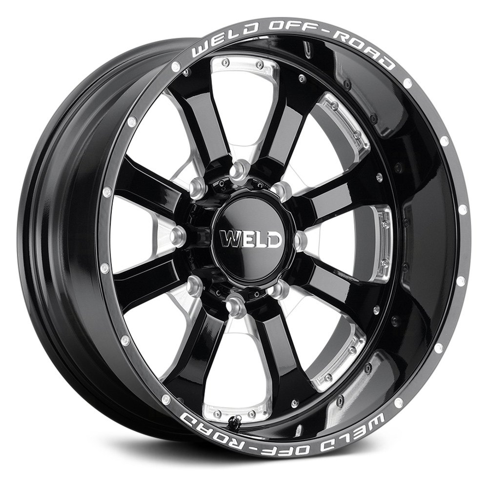 WELD OFF-ROAD® GRANADA 8 W125 Wheels - Gloss Black with Milled Accents Rims