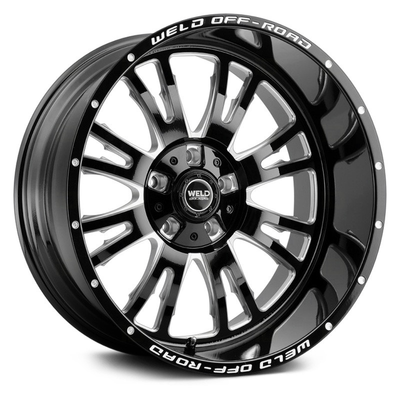 WELD OFF-ROAD® SLINGBLADE W158 Wheels - Gloss Black with Milled Accents ...