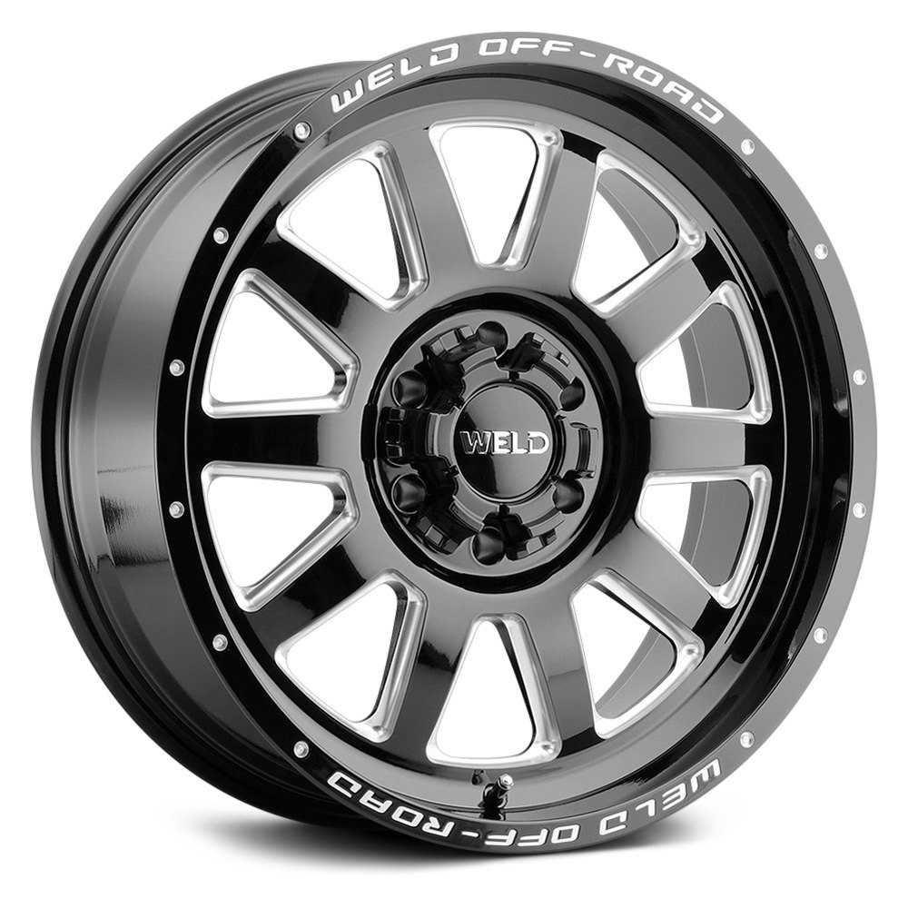 WELD OFF-ROAD® STEALTH W101 Wheels - Gloss Black with Milled Accents Rims