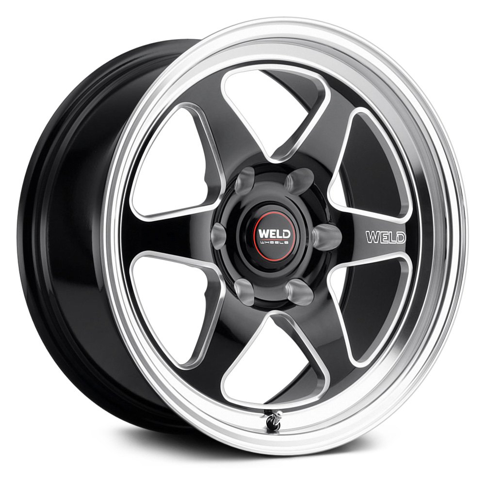 WELD PERFORMANCE® S156 VENTURA 6 DRAG Wheels - Gloss Black with Milled ...