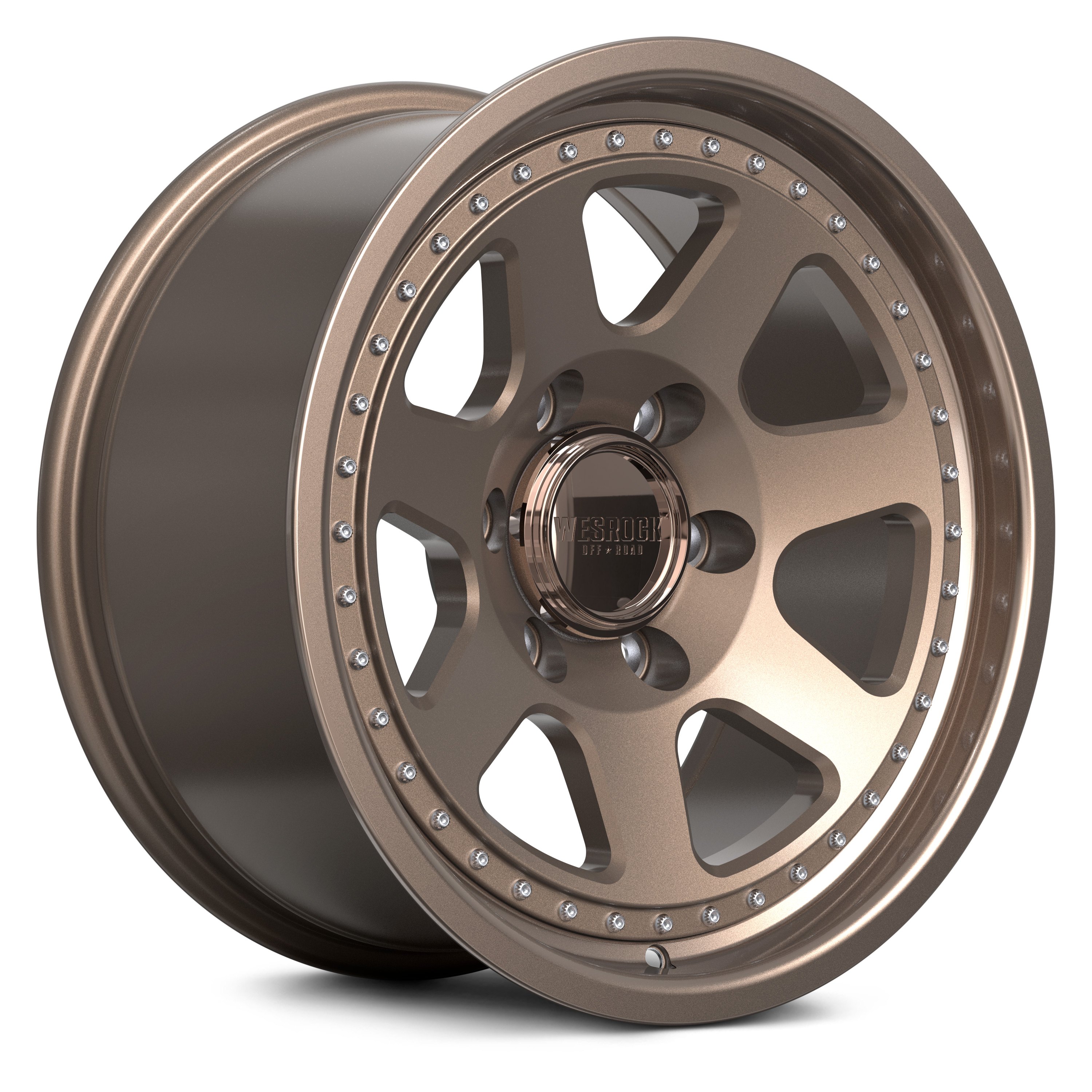 WESROCK® MT-77 Wheels - Bronze with Machined Face Rims
