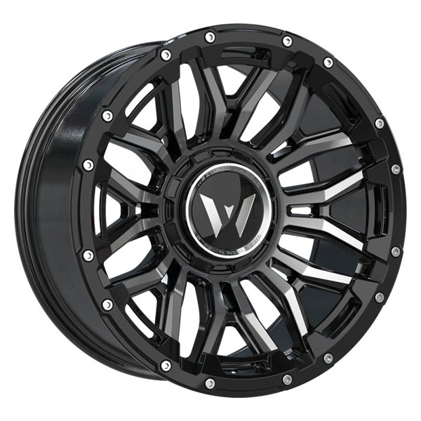 WESTERN WHEELS® DR74 BEADLOCK Wheels - Black with Machined Face and ...