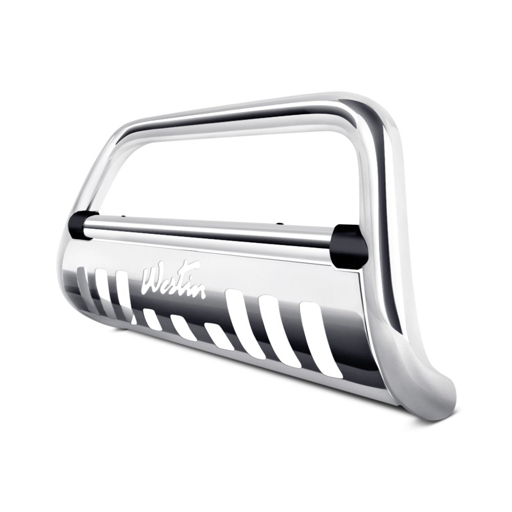 Westin® - 3" Ultimate Bull Bar with Brushed Skid Plate