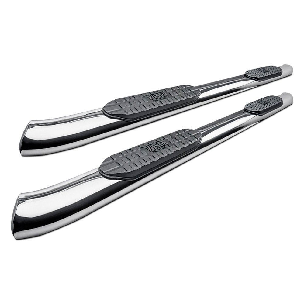 Westin® 21-53250 - 5" Pro Traxx Cab Length Polished Oval Tube Step Bars