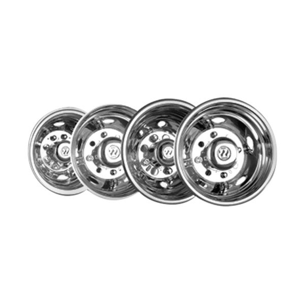 Wheel Masters® 168E0JC - 16" 5 Hole Stainless Steel Wheeliners for Dual ...