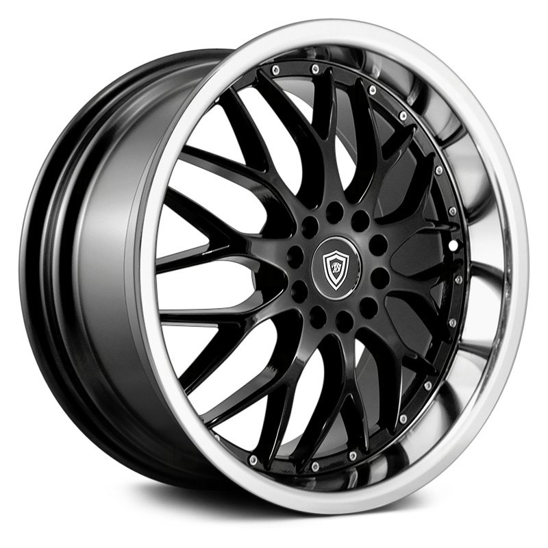 WHITE DIAMOND® W503 Wheels - Gloss Black with Machined Lip Rims