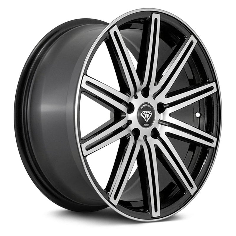WHITE DIAMOND® W7103 Wheels - Black with Machined Face Rims ...